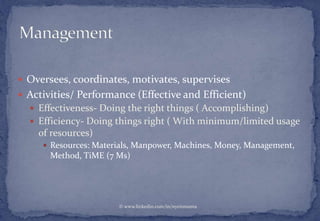Introduction to management | PPT