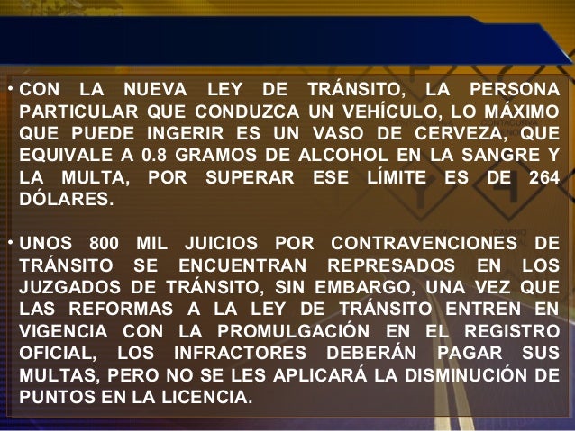 Enlace Ciudadano Nro 217 tema: reformas ley transito Enlace Ciudadano Nro 217 tema: reformas ley transito