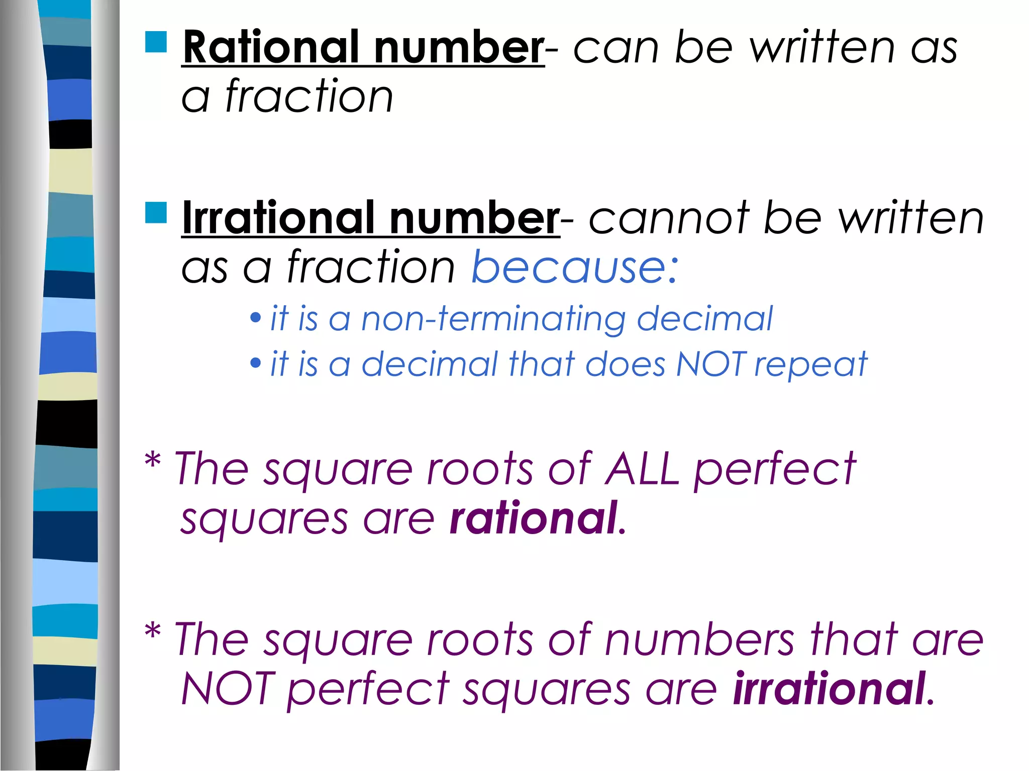 1.2 Irrational Numbers ppt | PPT