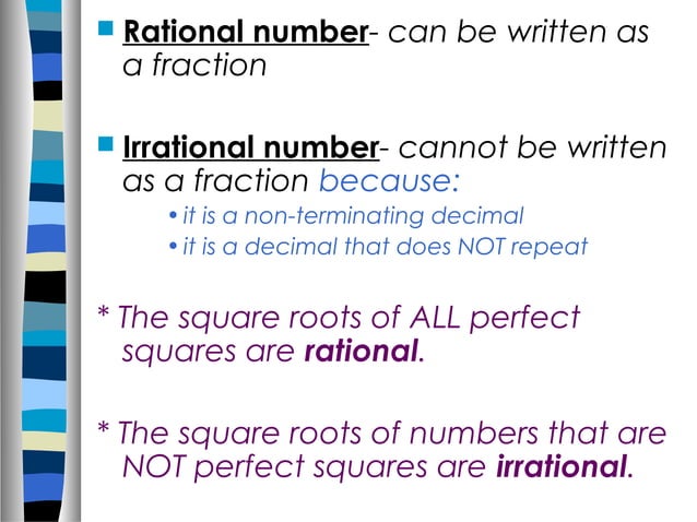1.2 Irrational Numbers ppt | PPT | Physics | Science