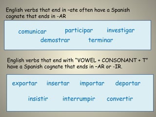 1.1.8 cognados | PPT