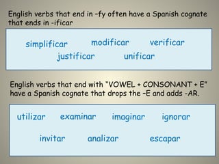 1.1.8 cognados | PPT