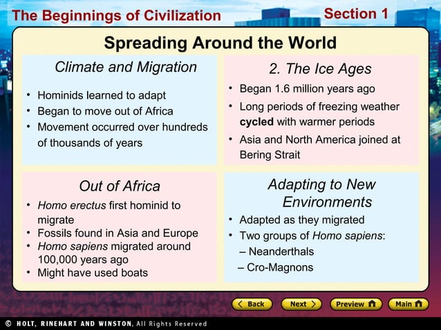 World History Ch. 1 Section 1 Notes | PPT | Geology | Science