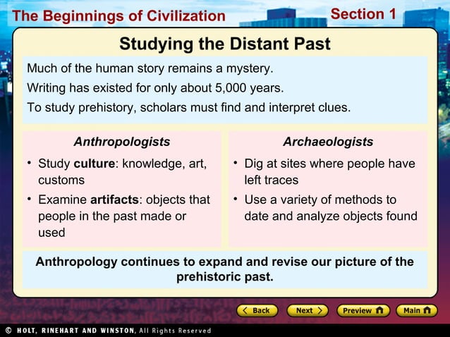 World History Ch. 1 Section 1 Notes | PPT | Geology | Science