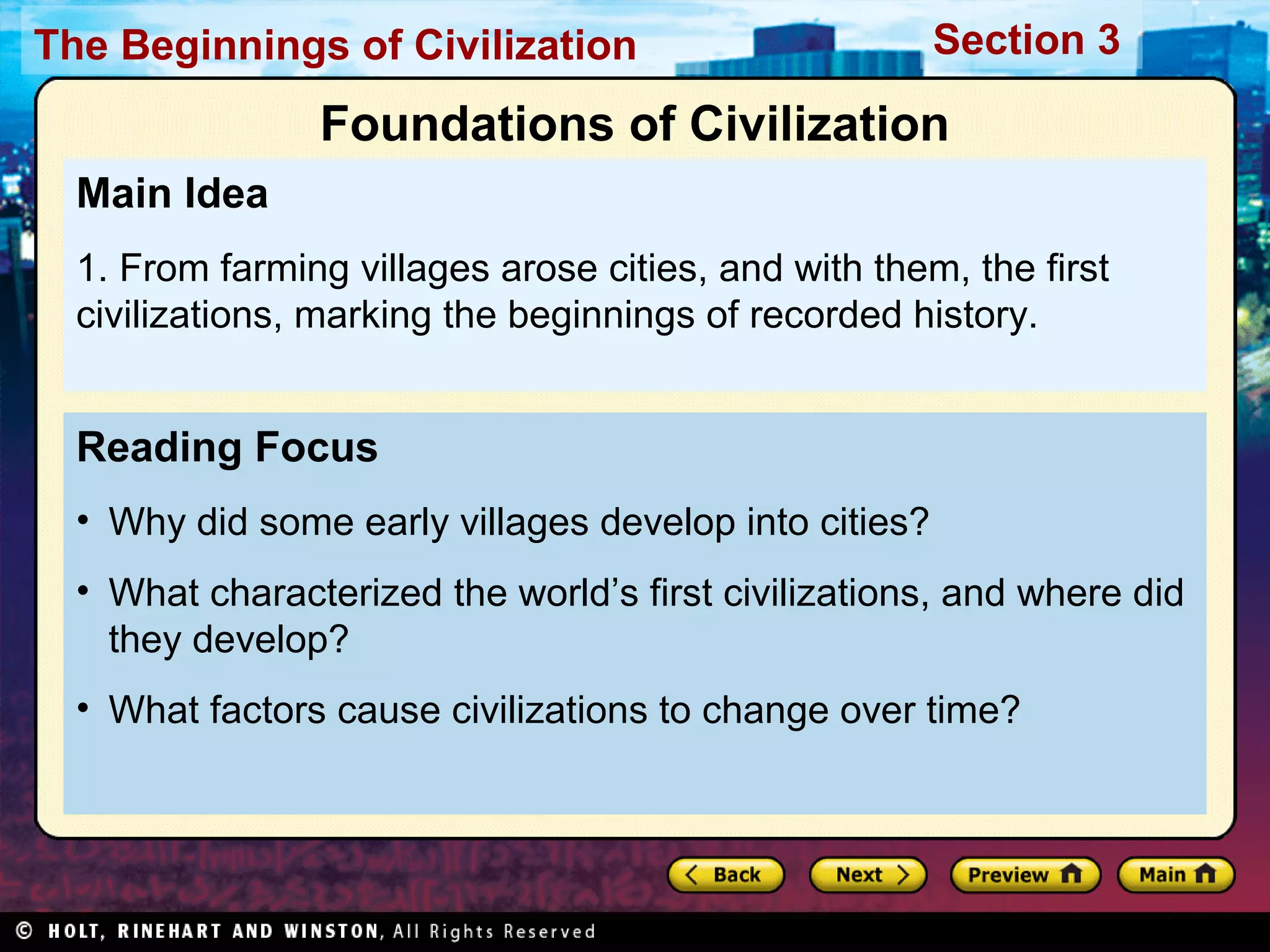 World History Ch. 1 Section 3 Notes | PPT