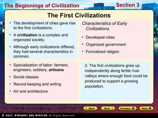 World History Ch. 1 Section 3 Notes | PPT