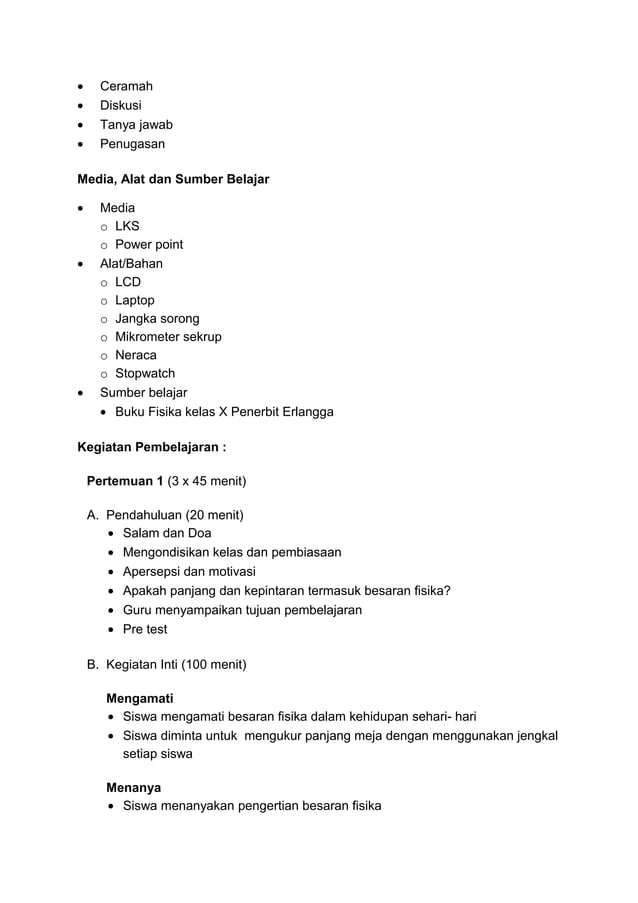 1. rpp pengukuran man bangil | PDF