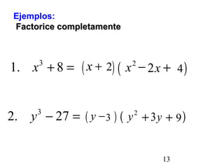Factorización de polinomios-EMDH | PPT