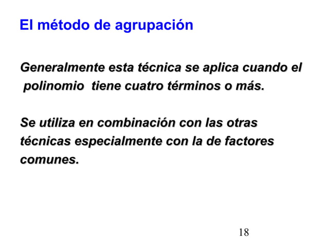 Factorización de polinomios-EMDH | PPT