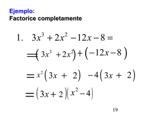 Factorización de polinomios-EMDH | PPT