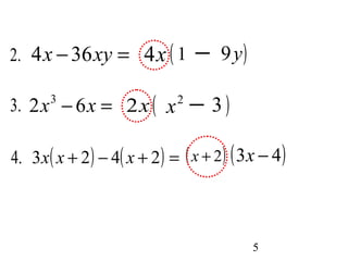 Factorización de polinomios-EMDH | PPT