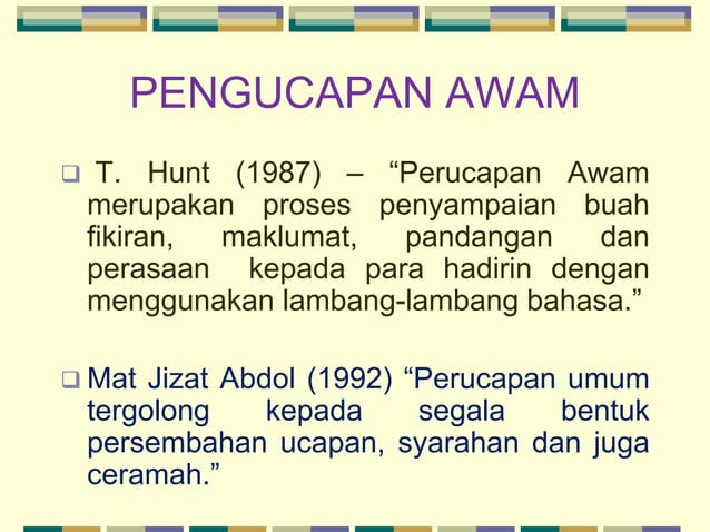 1.0 teknik pengucapan awam | PPT