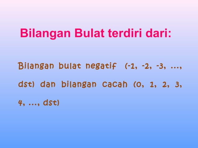 1. bilangan bulat penjumlahan dan pengurangan | PPT