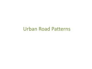 1. classification of urban roads 28 jun | PPTX