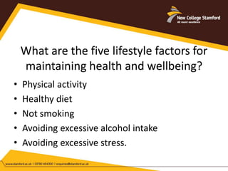 1. Health and lifetyle factors | PPTX
