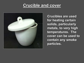 1.4 Laboratory Equipment: Names & Uses | PPT