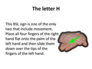 1. learning bls (british sign language) pp for students | PPTX