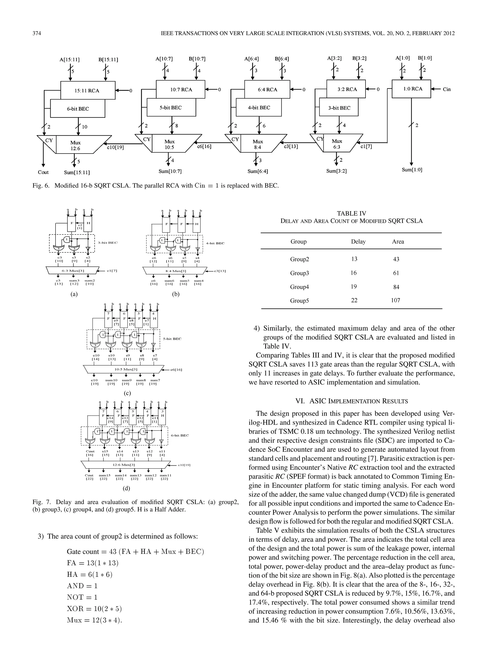 1area Efficient Carry Select Adder Pdf Computing Technology
