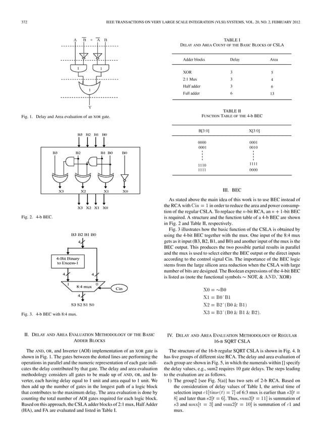 1.area efficient carry select adder | PDF | Computing | Technology & Computing