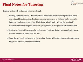 1.tutor vista b2c training manual | PPTX