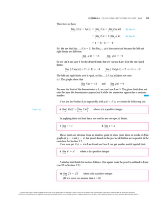 1.6 calculating limits using the limit laws | PDF