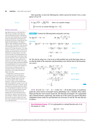 1.6 calculating limits using the limit laws | PDF