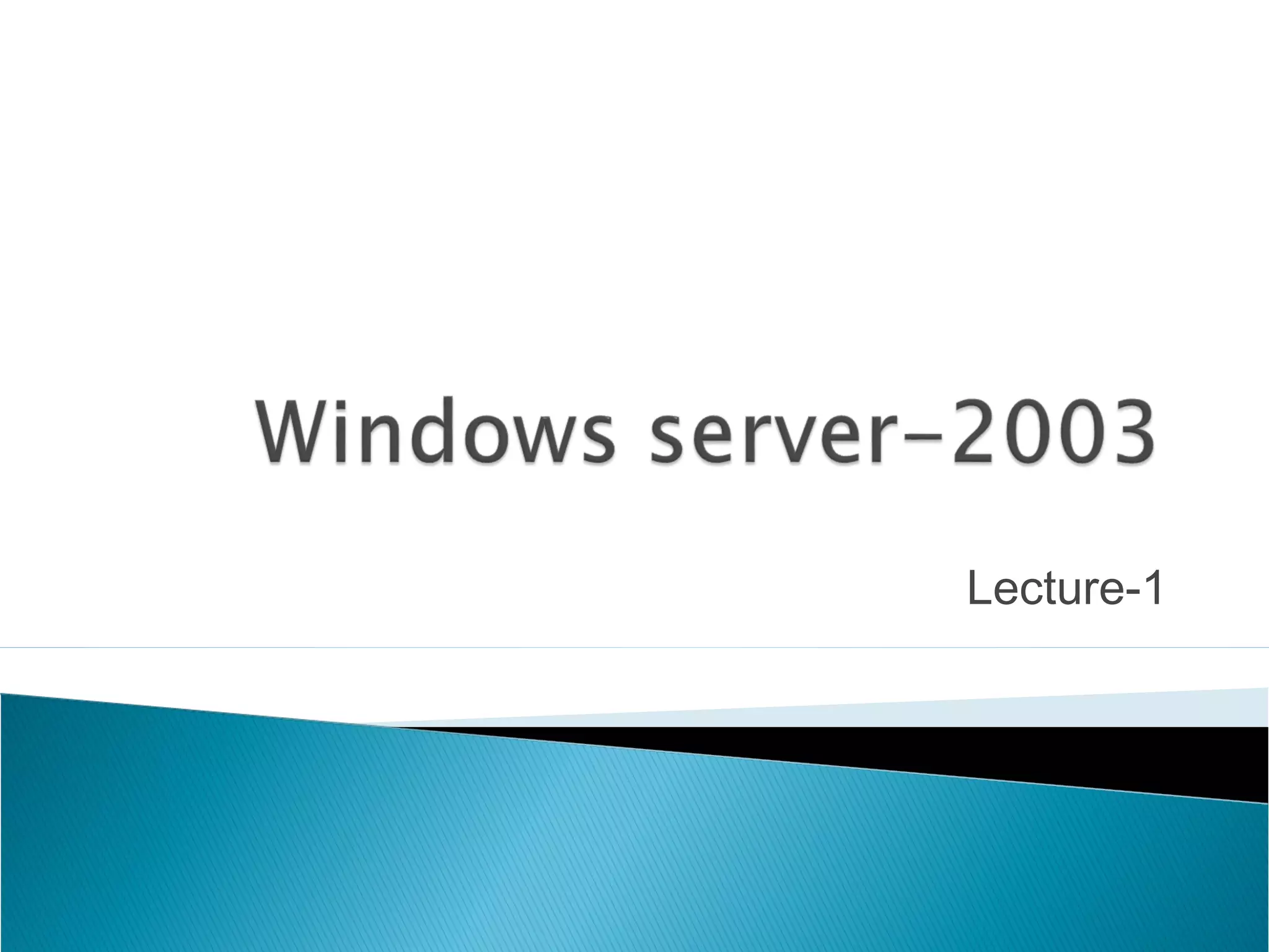 windows server 2003 | PPT