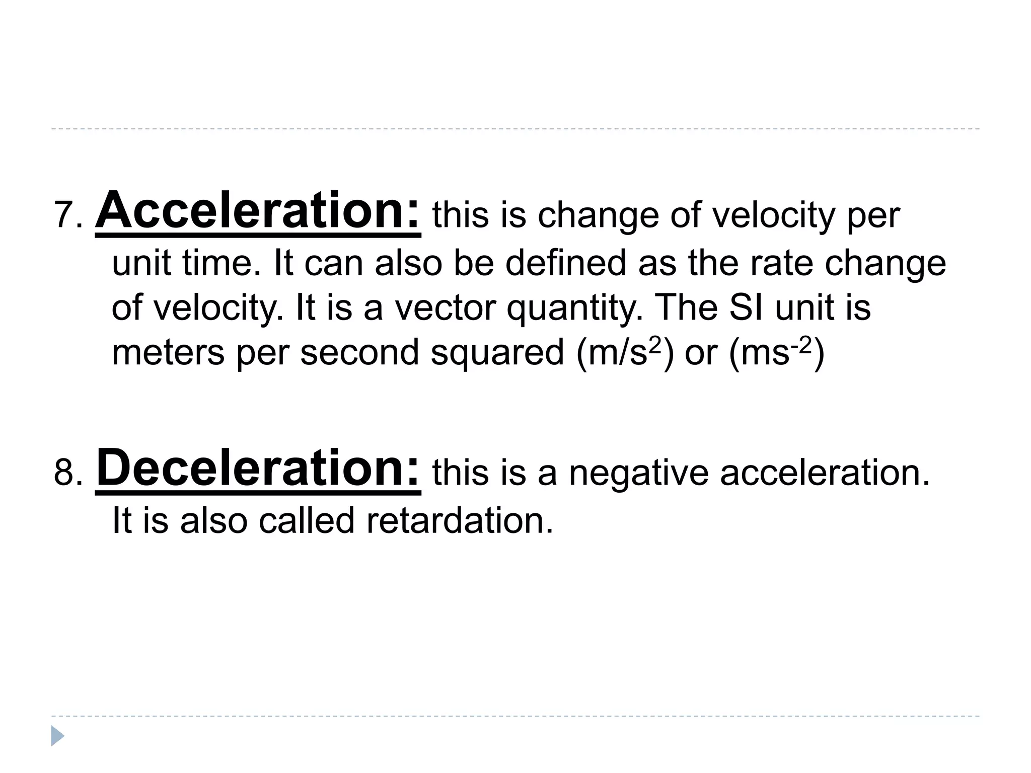 1.2 form 3 speed, velocity and acceleration | PPT