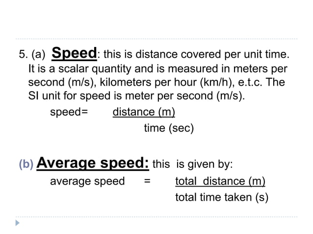 1.2 form 3 speed, velocity and acceleration | PPT