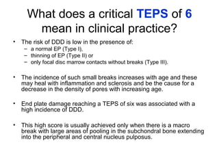 End plate damage score (SPINE 2010) | PPT
