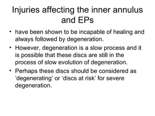 End plate damage score (SPINE 2010) | PPT