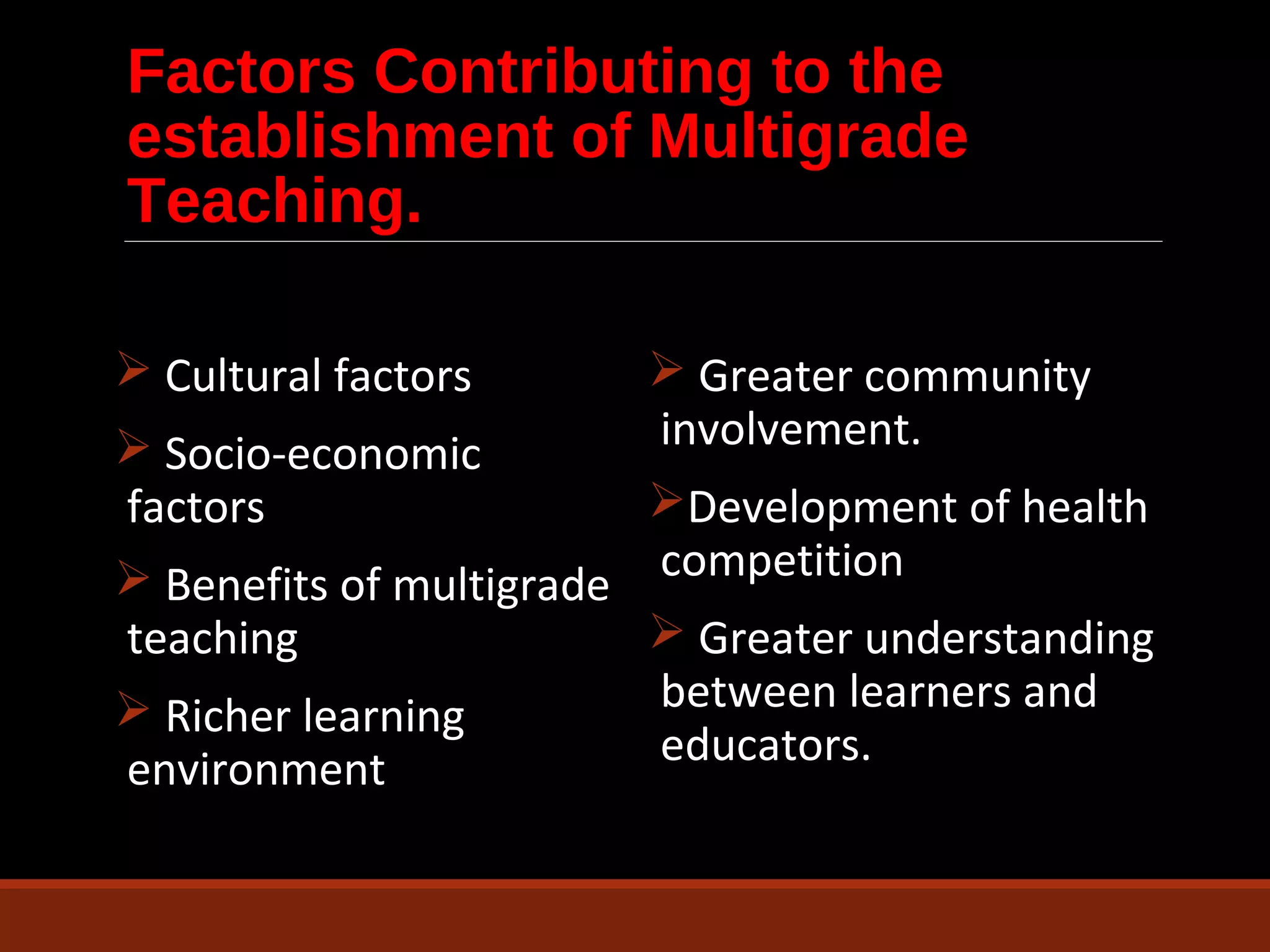 Multigrade Teaching | PPT