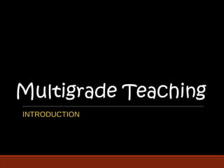 Multigrade Teaching | PPT