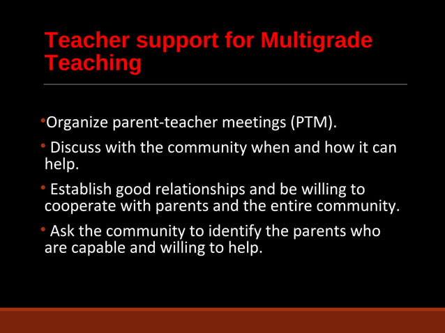 Multigrade Teaching | PPT | Homework and Study | Education