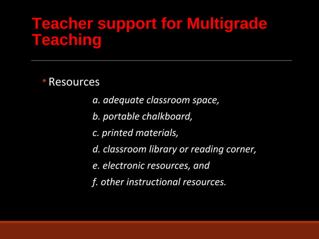 Multigrade Teaching | PPT | Homework and Study | Education