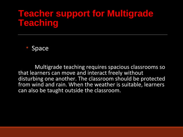 Multigrade Teaching | PPT | Homework and Study | Education