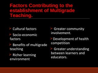 Multigrade Teaching | PPT