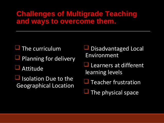 Multigrade Teaching