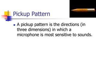 1. introduction to microphones | PPTX