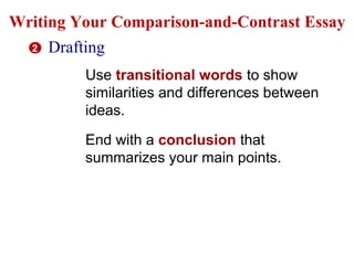 1. comparison and contras essay ready | PPT