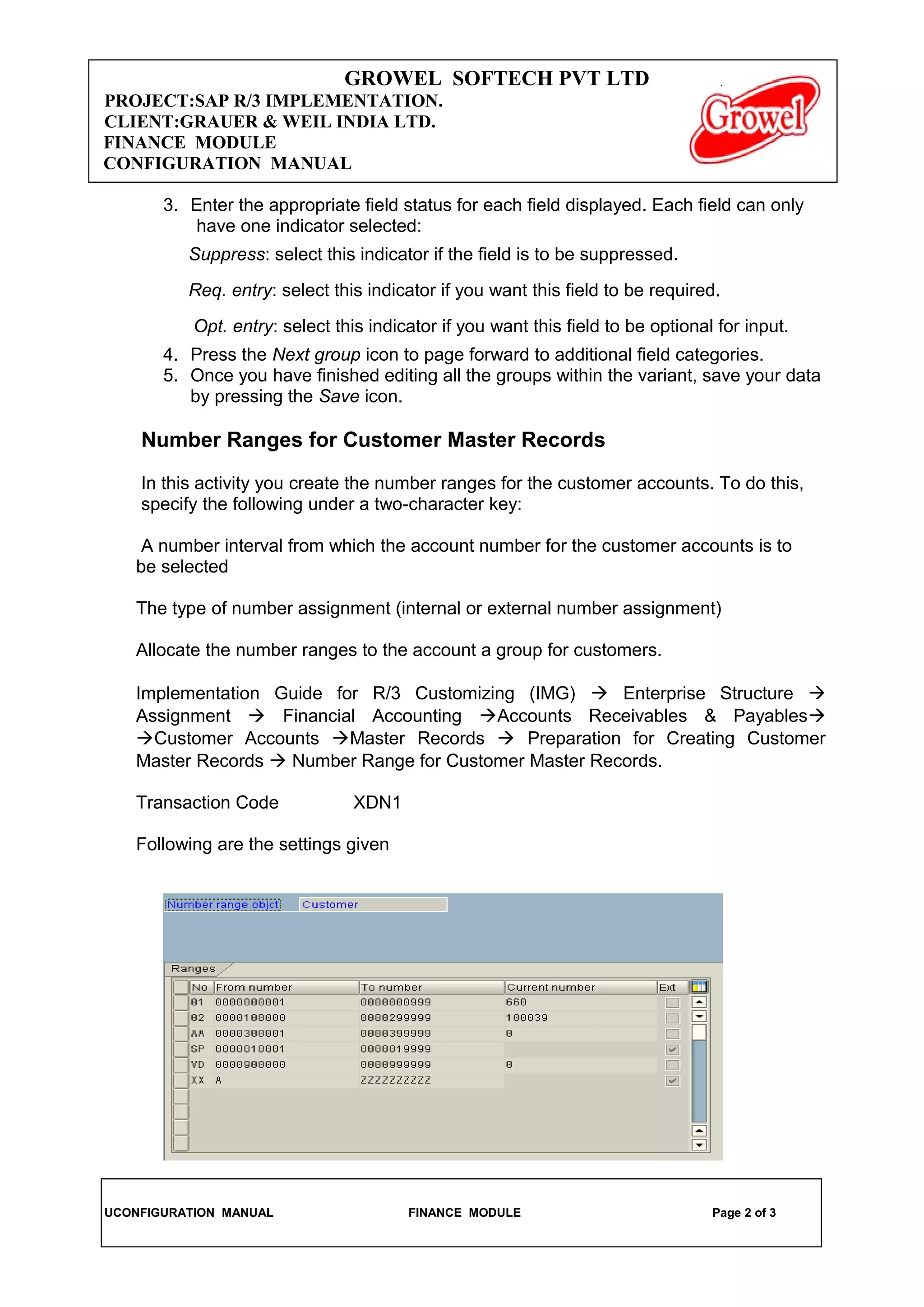 1. customer master records | DOC