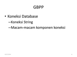 Materi 1 Pemrograman berbasis GUI | PPTX