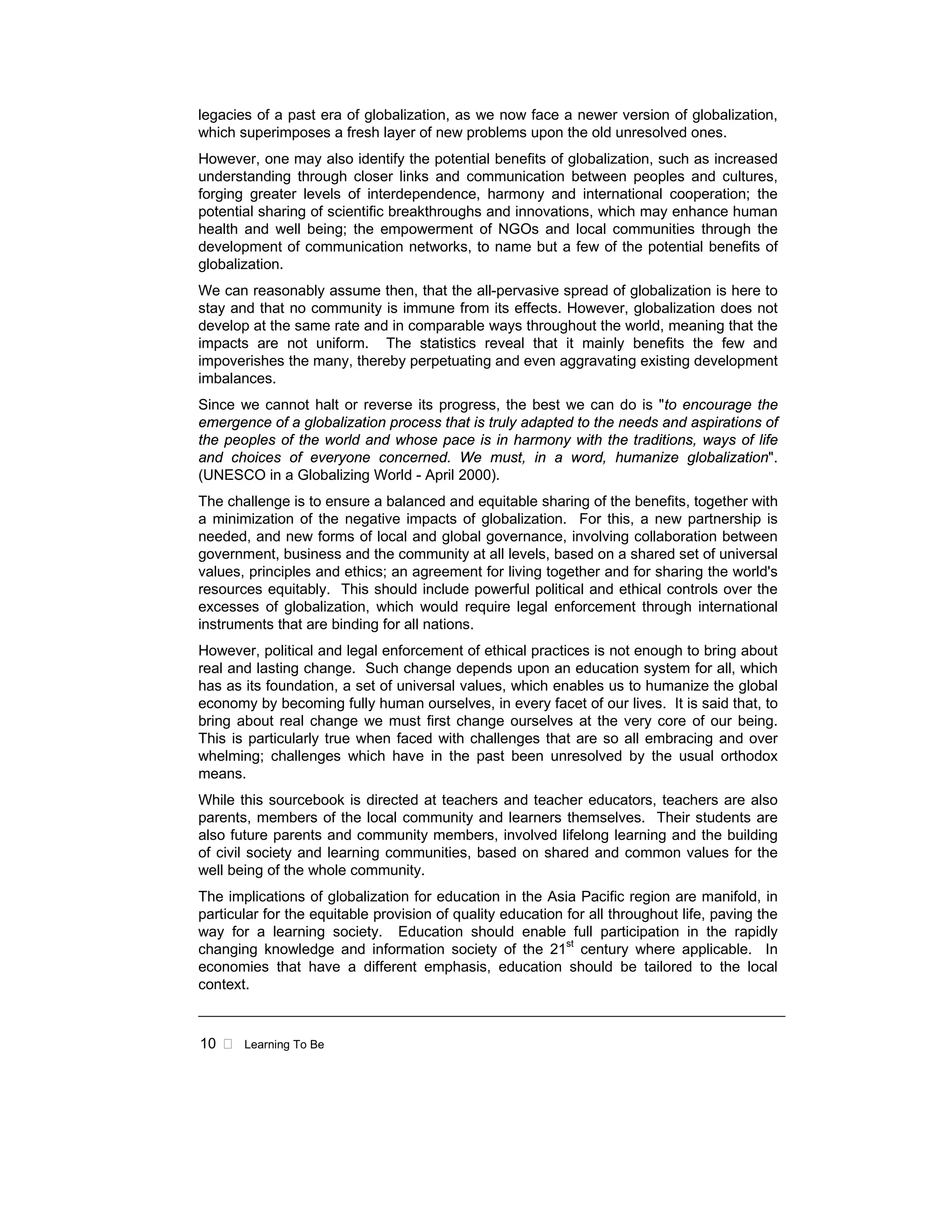 learning to be | PDF | Education