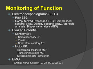 neurophysiologic monitoring final | PPTX