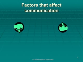 1.02 factors that affect communication | PPTX