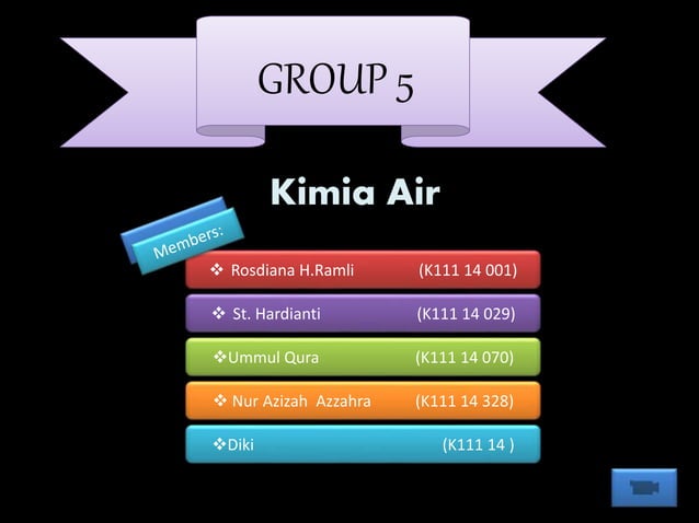 kimia air | PPTX