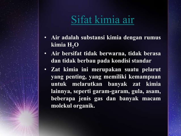 kimia air | PPTX