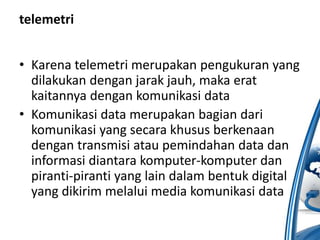 Konsep Telemetri | PPTX