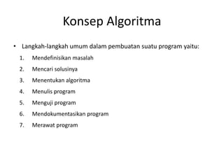 konsep & struktur algoritma | PPTX
