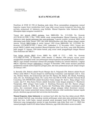 (MKJI) manual kapasitas jalan indonesia | PDF